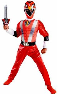 Power Rangers RPM Red Ranger Muscle Costume Size 7-8 New Medium M Med ...