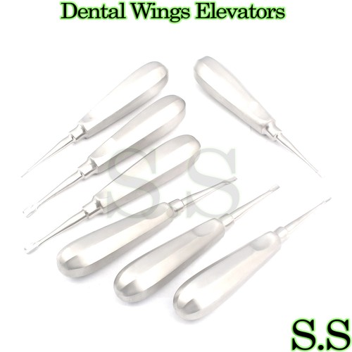 SET OF 7 WING WINGS WINGED DENTAL ELEVATORS SCOOP STYLE | eBay