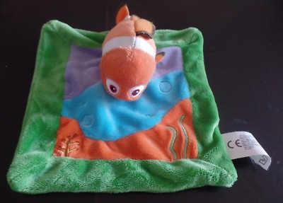 B12G / doudou plat orange vert bleu poisson NEMO 3D DISNEY PIXAR | eBay