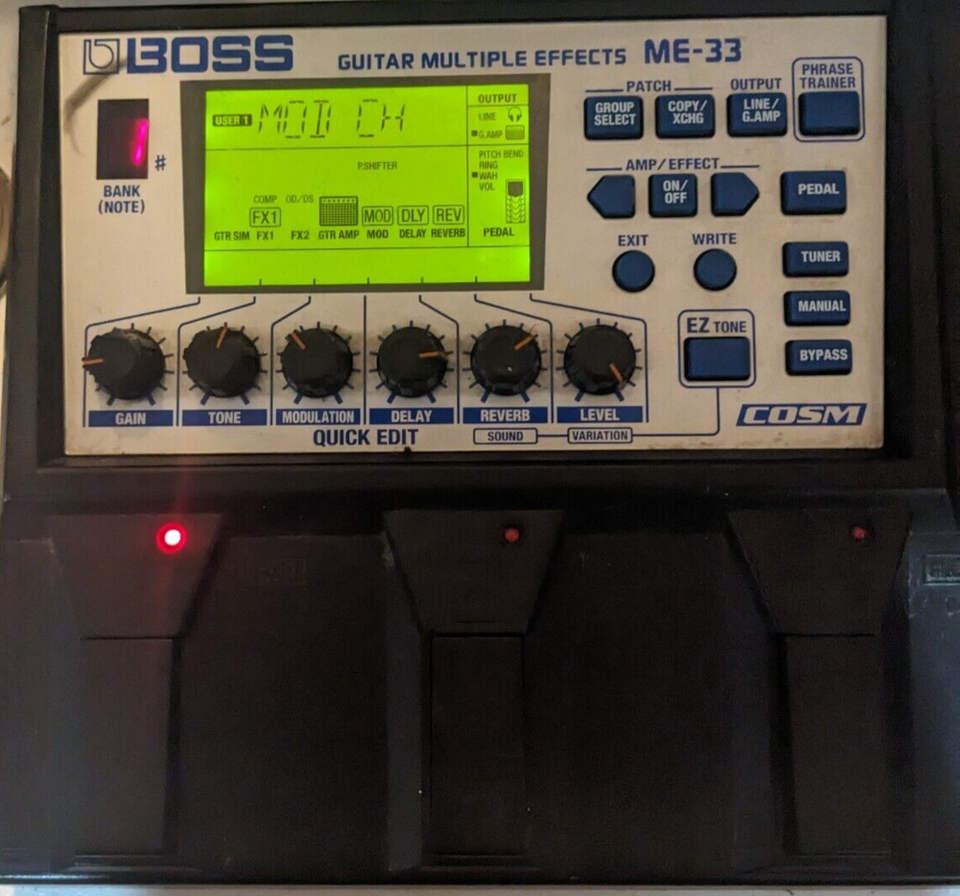 BOSS ME-33 Multiple Multi Effects Processor Guitar Effect | eBay