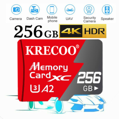 Micro SD Card 256GB Memory Card for Camera/Drone/Dash Cam/GOPRO/Tablet ...
