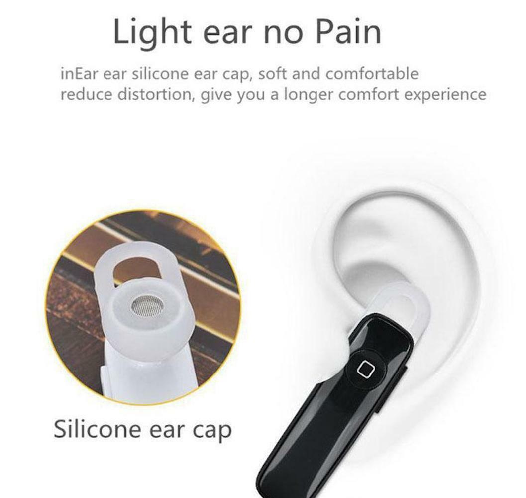 Bluetooth Wireless Rechargeable Headset Hands-free Pro for Apple ...