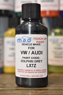 AUDI LX7Z/F5 DOLPHIN GRAY GREY TOUCH UP PAINT KIT 30ML A3 A4 A5 A6 TT ...