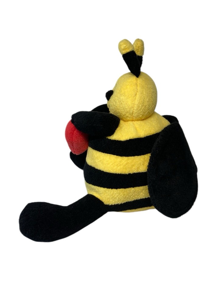 Animal Adventure Bee Mine 9" Stuffed Plush Yellow Black Red Heart ...