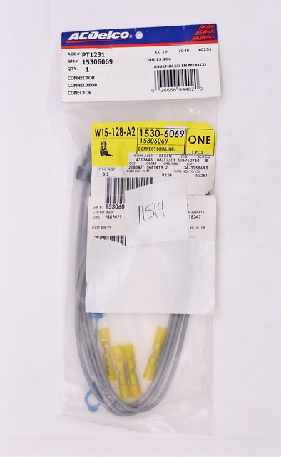 ACDelco Pt1231 Connector GM # 15306069 for sale online | eBay