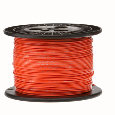 28 AWG Gauge Stranded Hook Up Wire Orange 1000 ft 0.0126" PTFE 600 ...