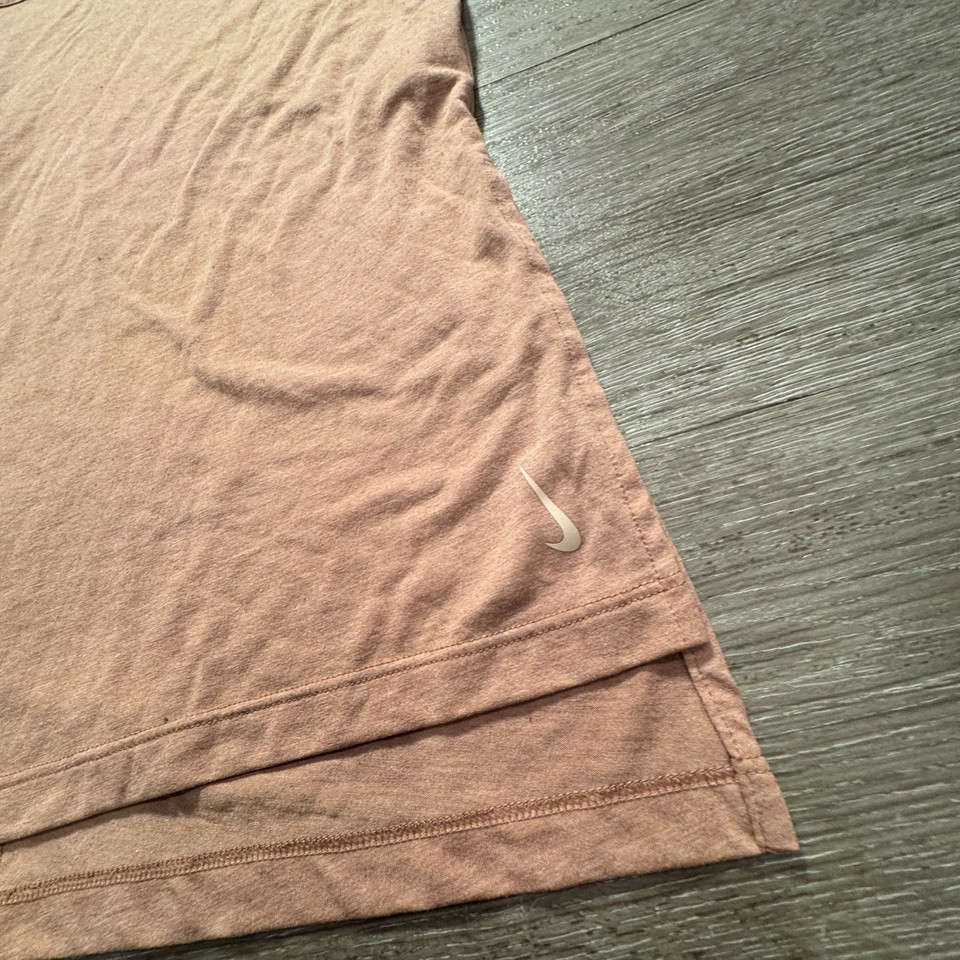 Nike Top Shirt Womens Small Pink Short Sleeve Tee Back Seam Stretch ...