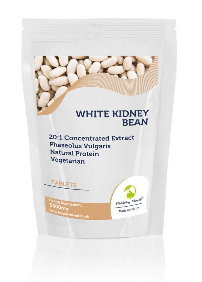 White Kidney Bean 5000mg Tablets Natural Protein Pack of 90 | eBay UK