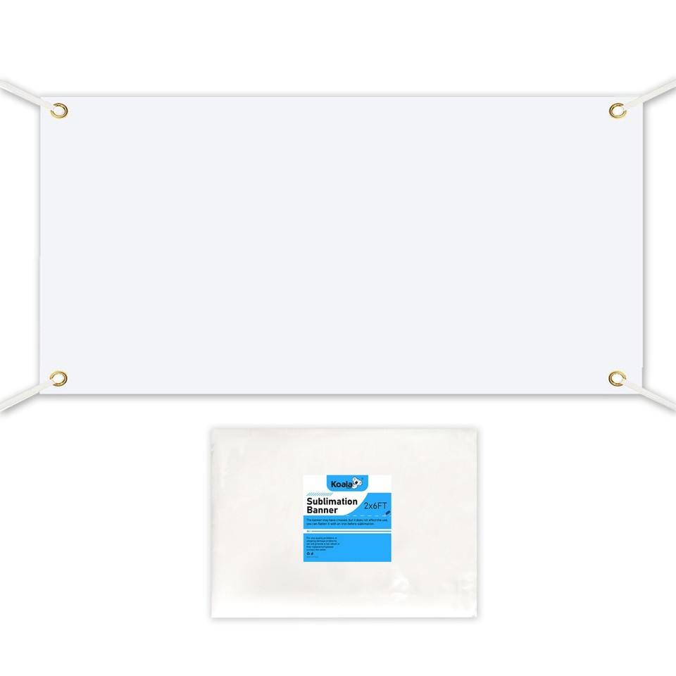 Sublimation Banner Blank Large Banner Signs 2x6 Ft Polyester Canvas for ...
