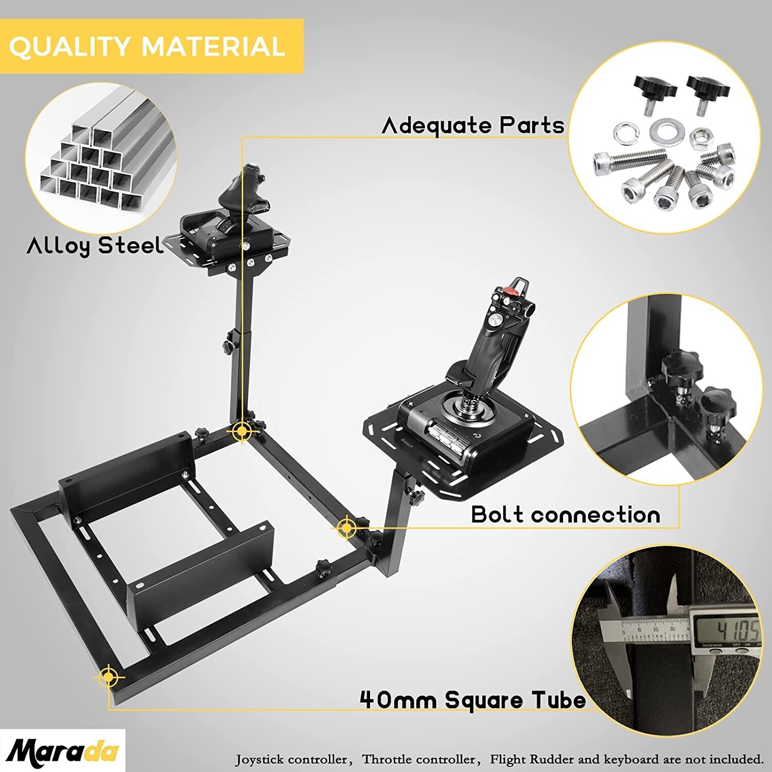 Marada Flight Simulator Cockpit with Seat Frame Compatible for ...