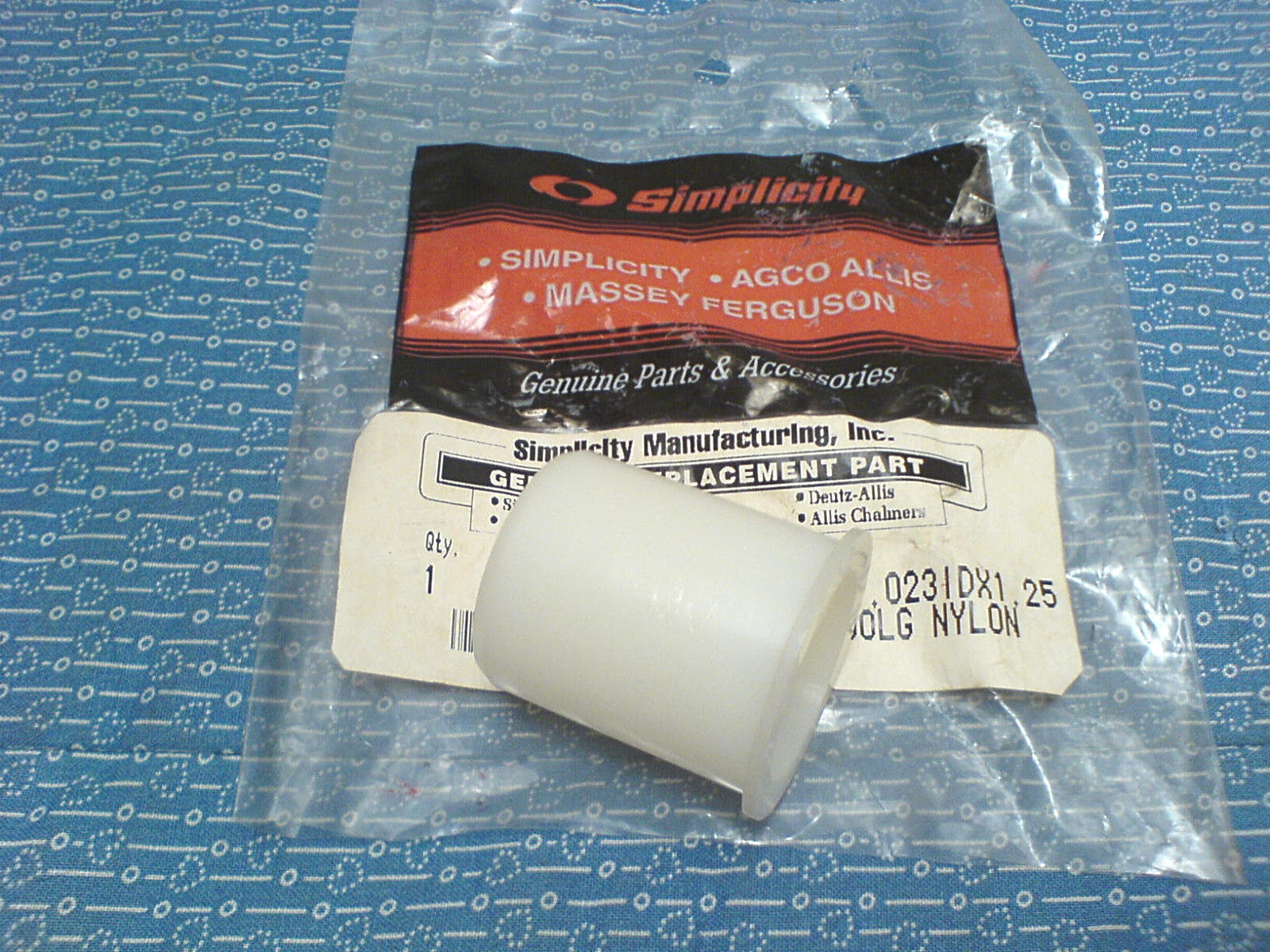 TWO SIMPLICITY 60" MOWER DECK ROLLER BUSHINGS. 1.023 ID.X1.250 OD ...