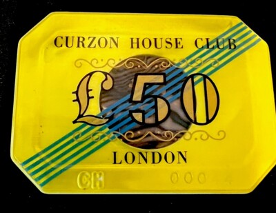 Curzon House Club Casino Plaque #00044 Value 50 Excellent Condition | eBay