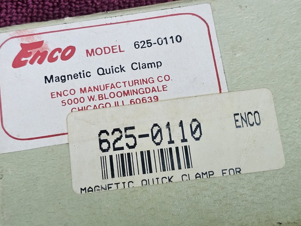 Enco Magnetic Quick Clamp 625-0110 | eBay