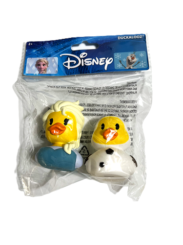 Disney Frozen Elsa & Olaf Duckalooz Rubber Duckie Jeep Duck Bath Toy 2 ...