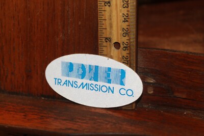 Vintage Coal Mining Decal Sticker Power Transmission Co | eBay
