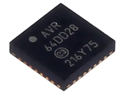 AVR64DD28-I/STX IC: AVR Microcontroller EEPROM: 256B Static RAM: 8kB ...