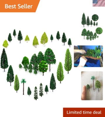 Realistic Green and Brown Model Trees Set - Perfect for Projects and Dioramas | eBay