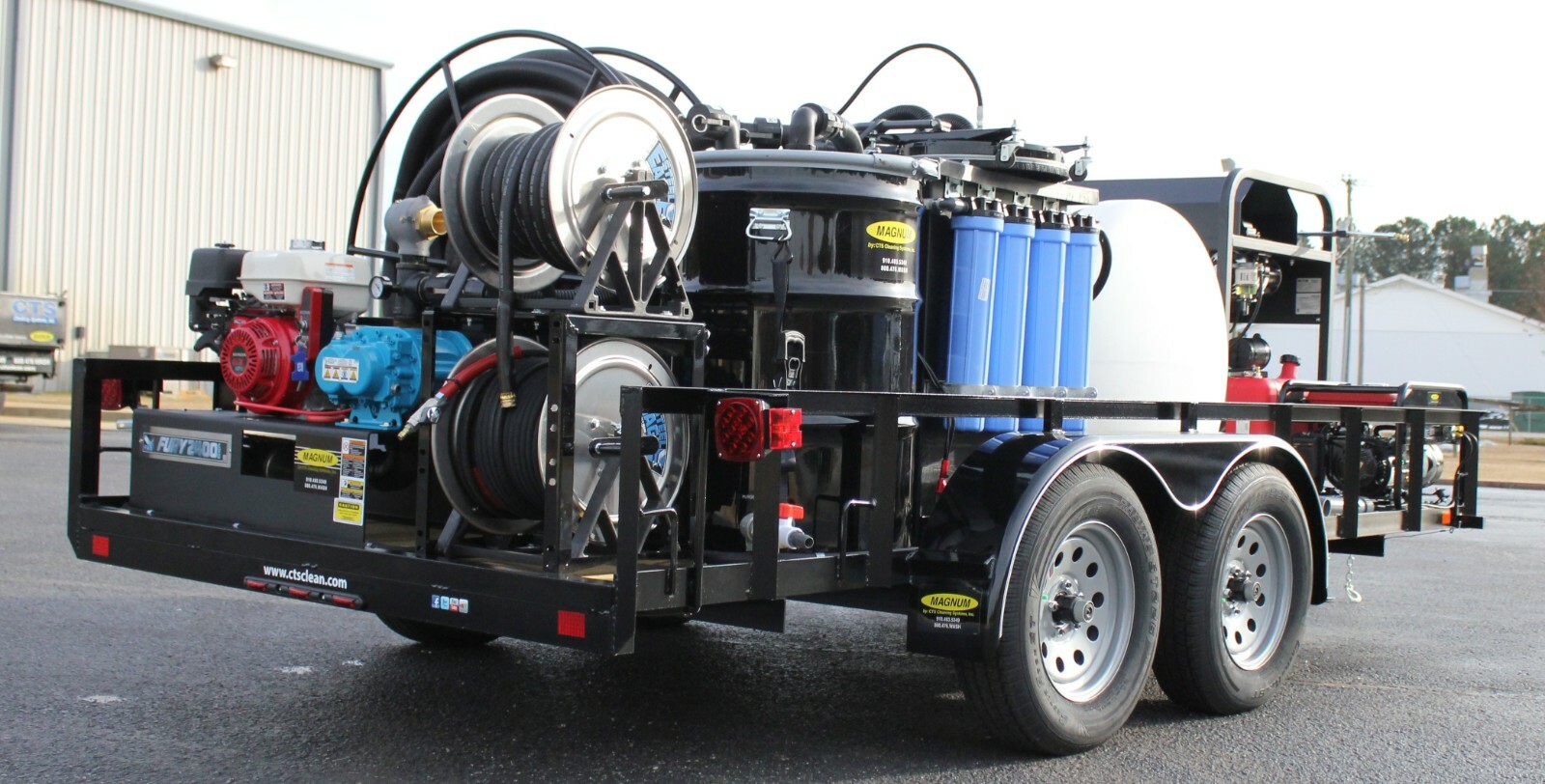 Hot Water Pressure Washer Capture & Recycle Rig Portable Trailer System ...