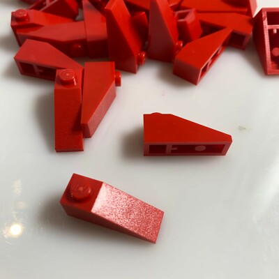 30 per lot NEW LEGO Bright Red Roof Tile 1X3/25° (4286/428621) slope ...