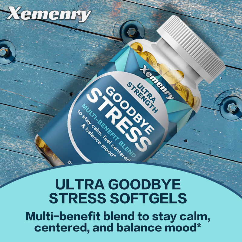 Goodbye Stress Capsules - with L-Theanine,Ashwagandha - Relieve Stress ...