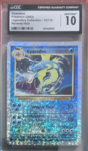 Gyarados 12/110 Legendary Collection Reverse Holo Vintage LOW POP CGC ...