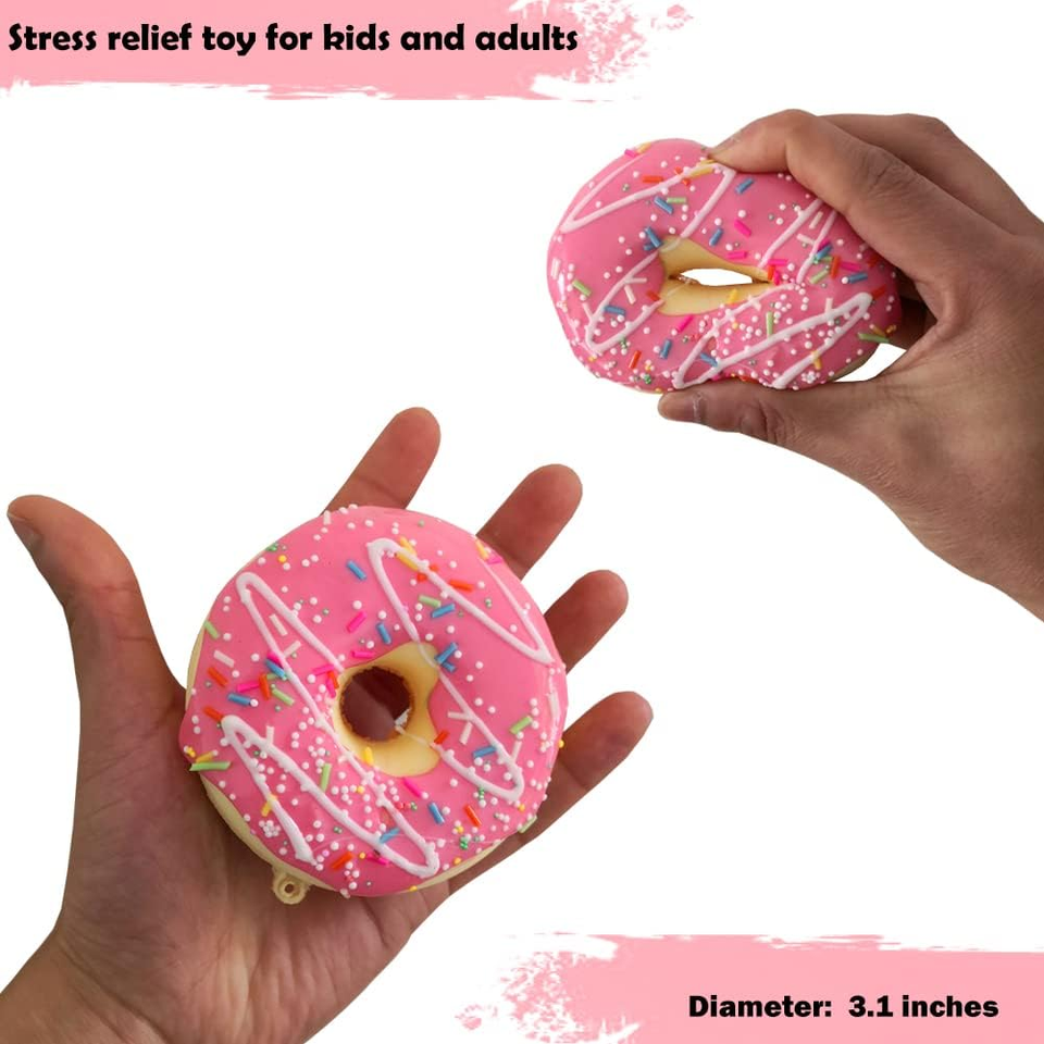 6 Pcs Fake Donuts, Realistic Artificial Fake Doughnut Model Photography ...