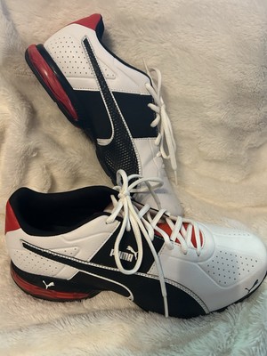 Puma Cell Surin Mens Size 9 White Black Red Athletic Running Shoes ...