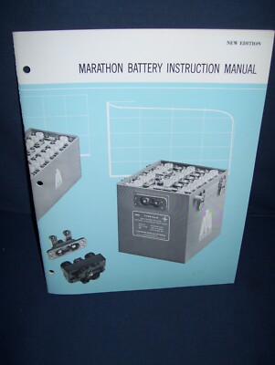 Vintage Marathon Battery New Edition Instruction Manual BA-89 Revised 2 ...