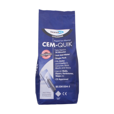 Bond It Cemquik Cem-Quik Rapid Set Patch Repair Cement 3Kg or 5Kg Int ...