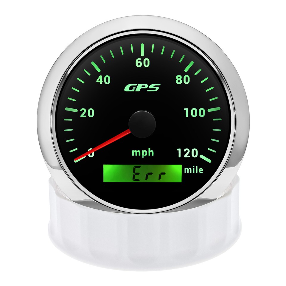 85mm Waterproof GPS Speedometer 120MPH Digital Gauge for Motorcycle Car ...