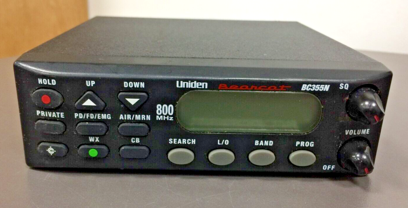UNIDEN Bearcat BC355N, 300CH ANALOG Scanner, Minimally Tested, NO POWER ...