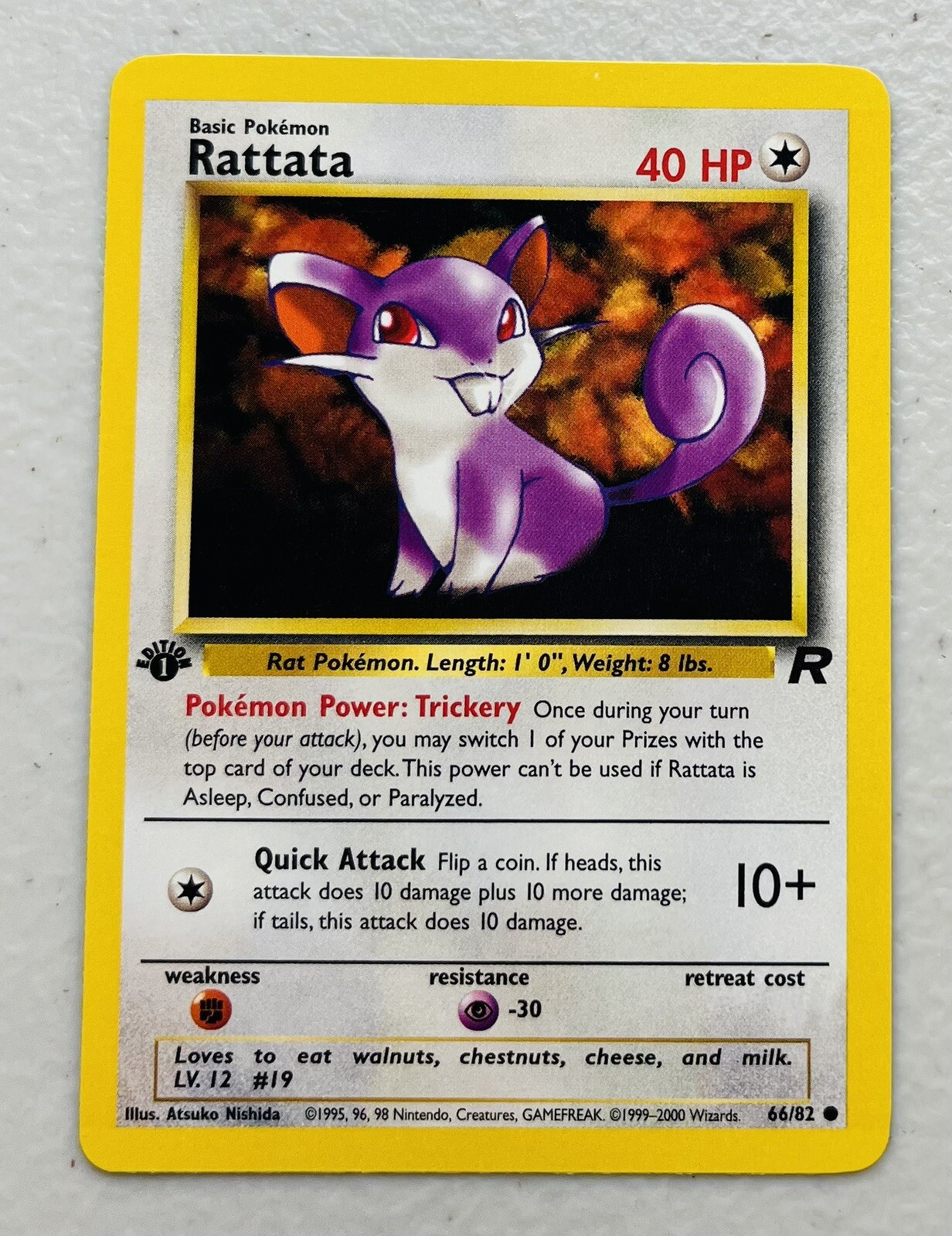 Rattata 66/82 1st Edition Team Rocket Pokemon Card | eBay