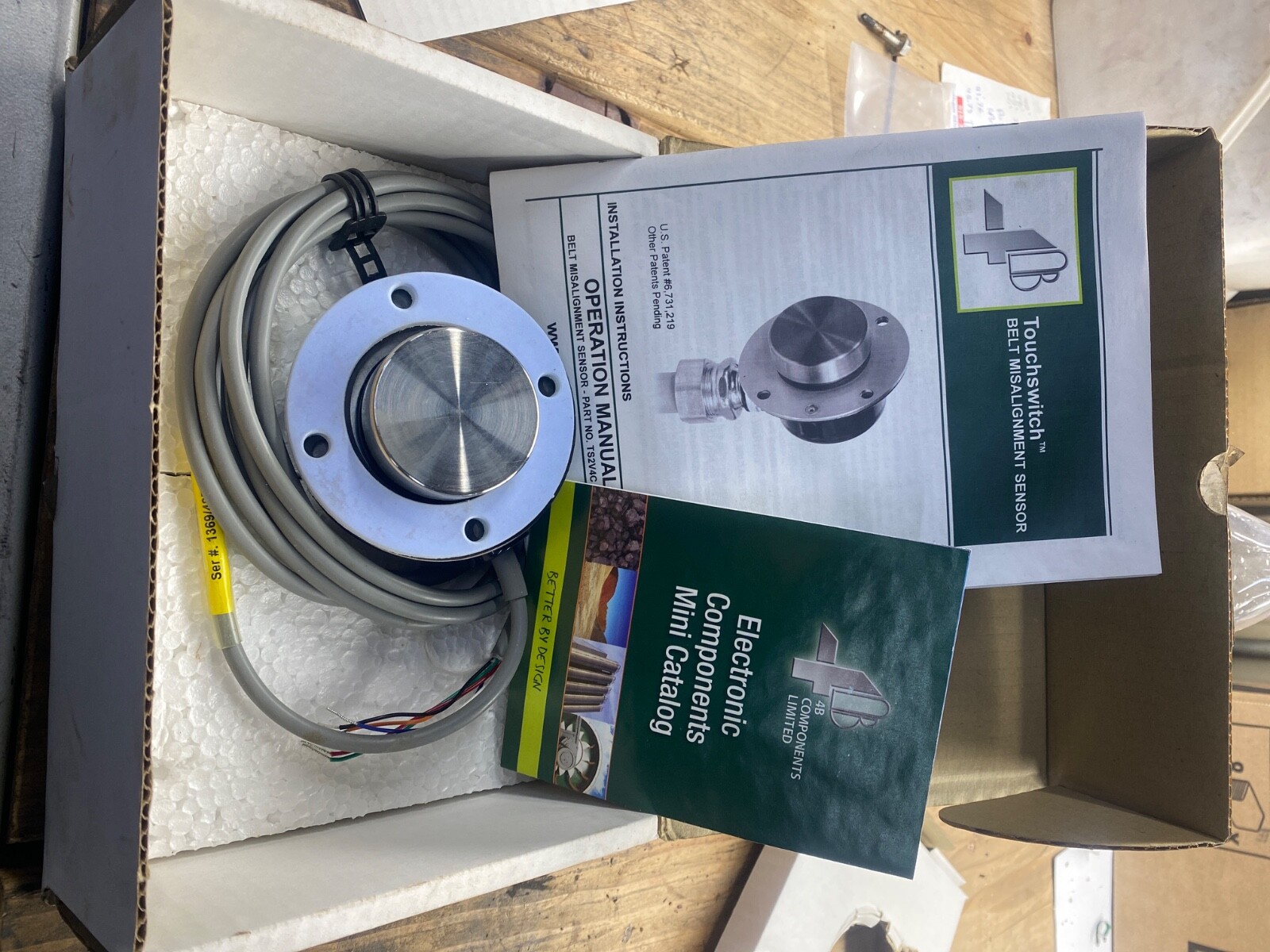 4B Components TS2V4C Touchswitch 24Vdc Belt Alignment Sensor ~New ...