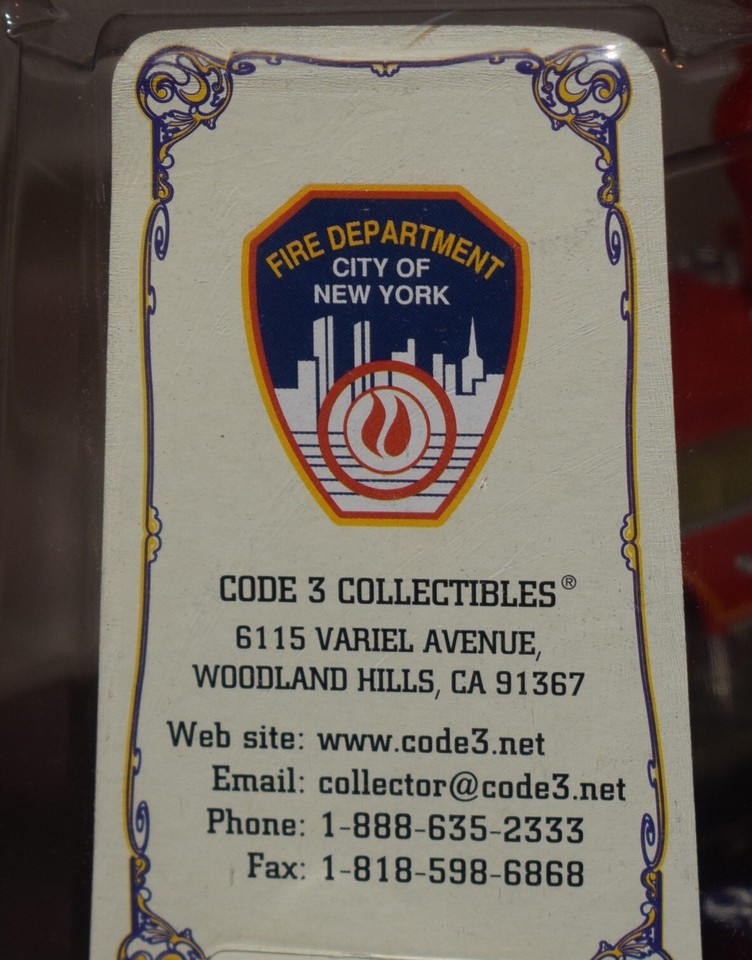 Code 3 New York FDNY Mack CF Fire Pumper Hazmat Truck #1 - Red - NEW 1: ...