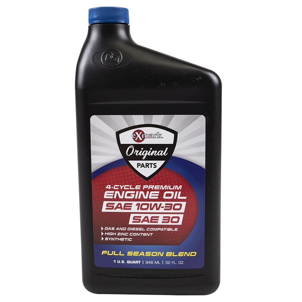 (12PACK) 135-2566 Exmark Engine Oil 10W-30 Full Synthetic Quart Bottle ...