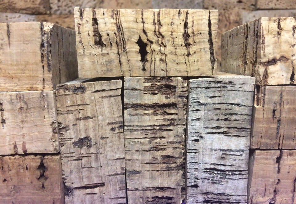 Genuine Portugal Cork Squares Aged 40+ Years Measure: 1 1/8" Thick x 2 ...