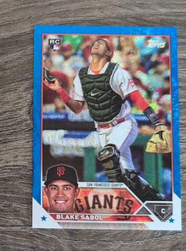 2023 Topps Update Series - Blake Sabol Rookie Blue Foil Parallel 820/ ...