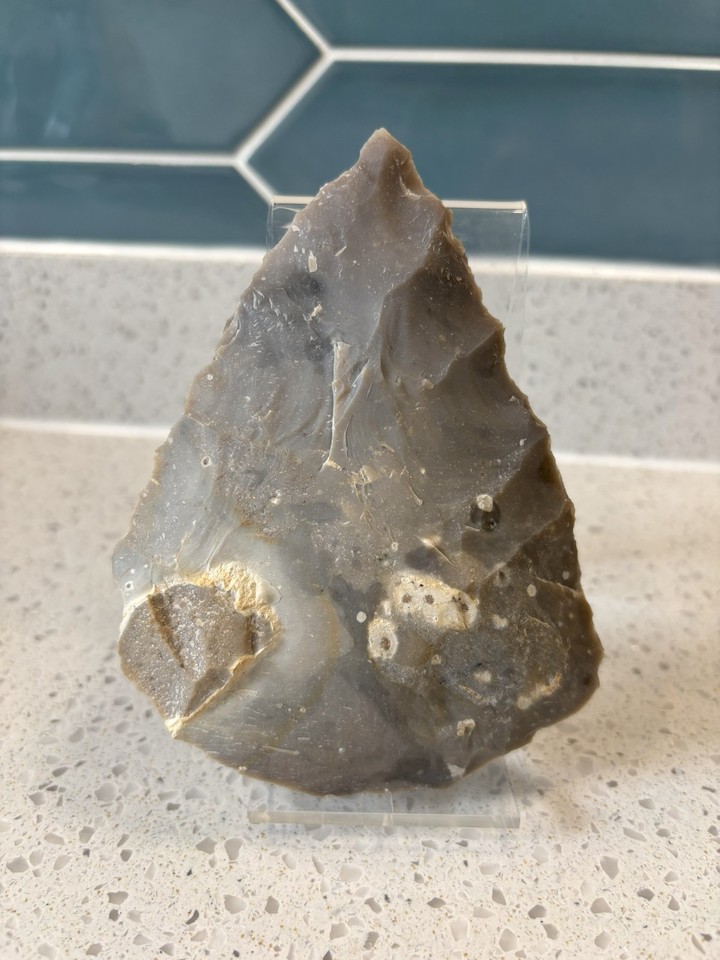 Acheulean-Style Flint Hand Axe Replica – Handmade 12.5 cm – 18+ | eBay UK