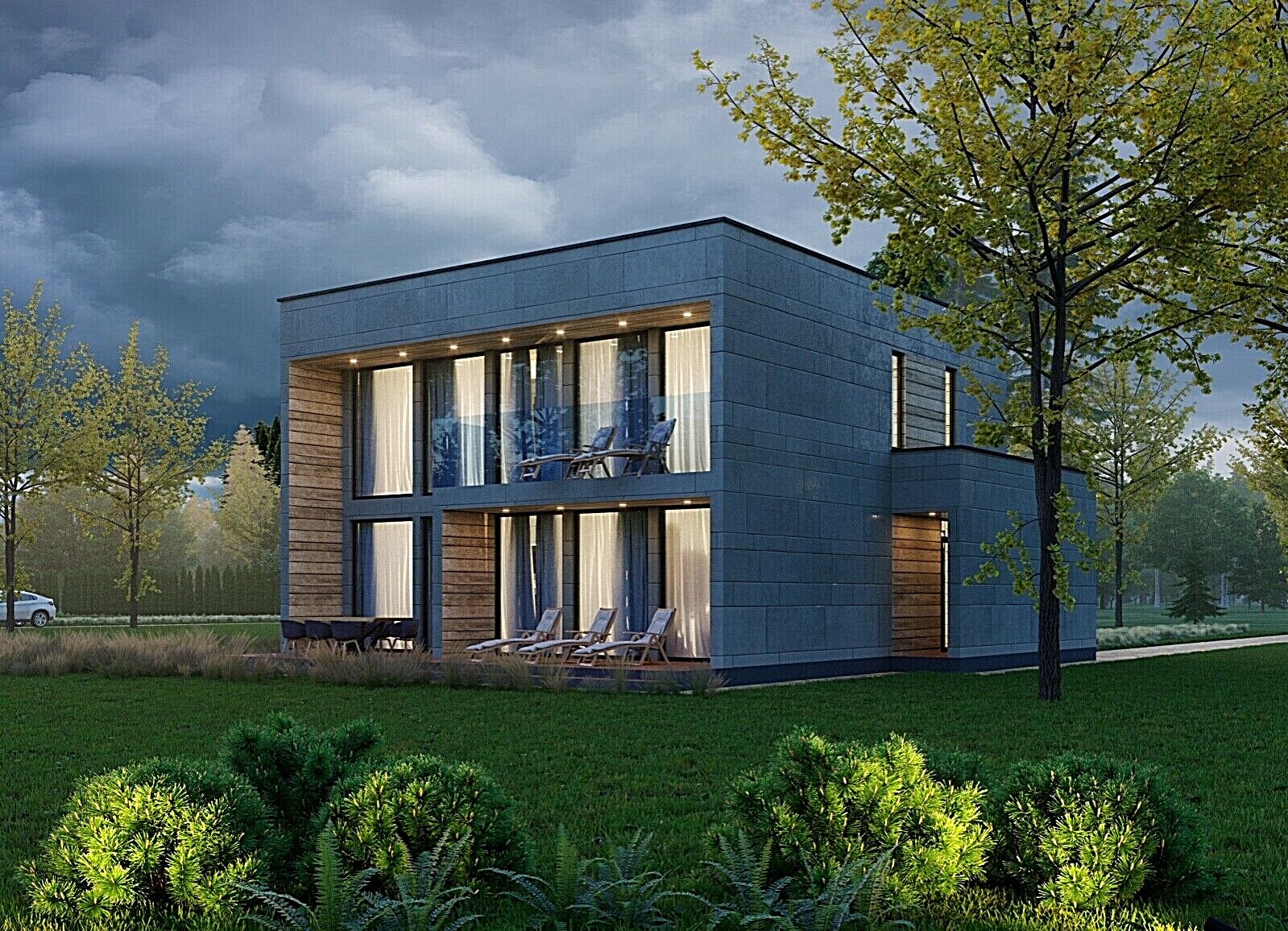 2240 SQ.FT ECO SOLID TIMBER AIRTIGHT PANEL HOUSE KIT. MASS WOOD CLT ...