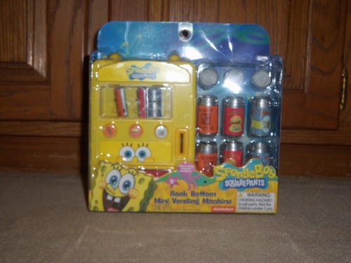 SpongeBob SquarePants™ Rock Bottom Mini Vending Machine Set | eBay