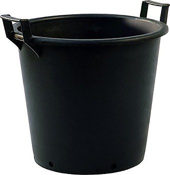 Extra Large Heavy Duty Black Plastic Container Plant Pots with Handles ...