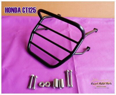 Fit Honda CT125 20-21 Headlight Front Carrier Stainless "Black Paint ...
