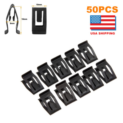 50Pcs Dashboard Trim Clips Car Front Console Metal Dash Retainer Clips ...