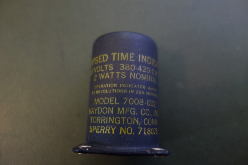 Haydon 115Vac 380-420 Hz Aircraft Elapsed Time Indicator Meter New | eBay