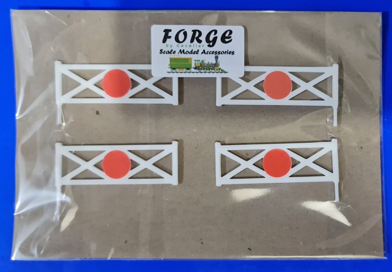 New 4 Pack (2 pairs) White OO/HO Gauge Level Crossing Gates 1:76 Scale ...