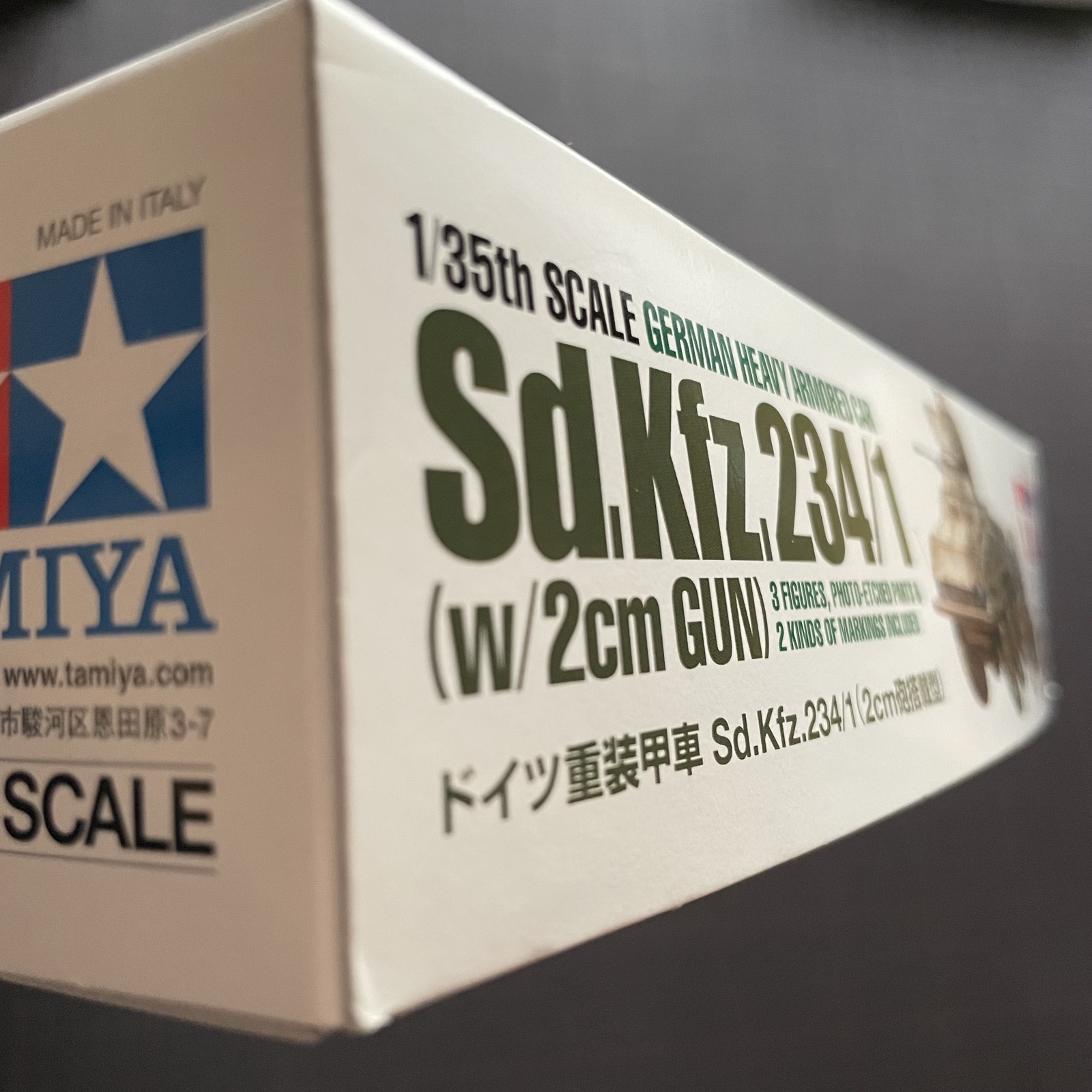 TAMIYA 1/35 ITALERI Series 19 GERMAN HEAVY ARMORED CAR Sd.Kfz. 234/1 ...