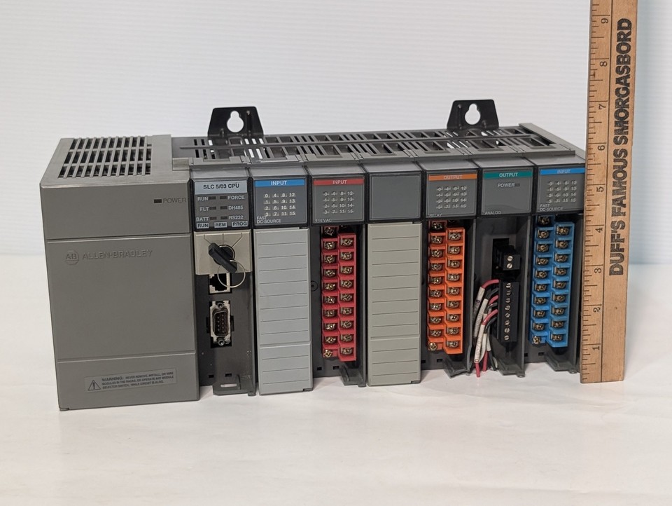 Allen-Bradley 1746-A7 SLC500 PLC 7-Slot Controller Rack, Power Supply ...