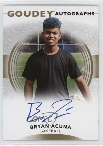 2022 Upper Deck Goodwin Champions - Goudey Autographs Bryan Acuna #GA ...