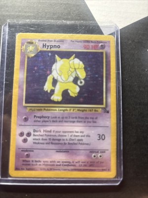Pokémon TCG Hypno Fossil Holo Unlimited Rare Card 8/62 | eBay
