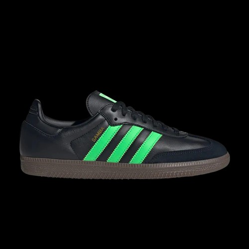 adidas Samba OG Black Screaming Green Gum JR0911 In Stock | eBay